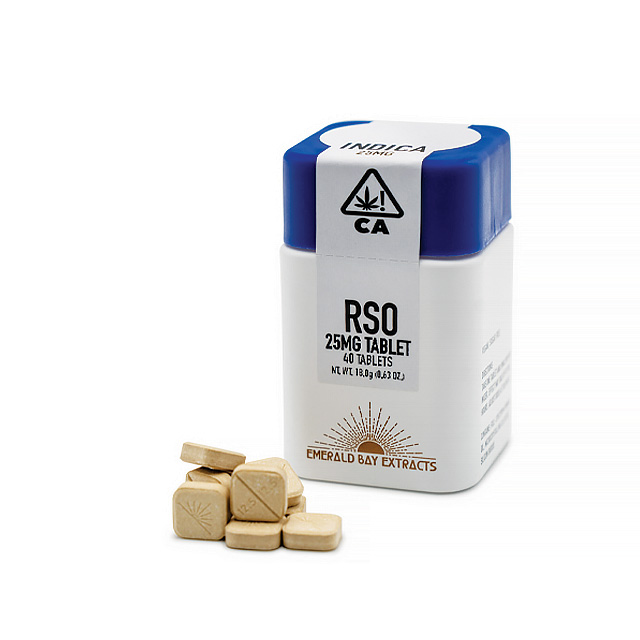 EMERALD BAY EXTRACTS - 25MG | BISCOTTI RSO TABLET - 40 Pack